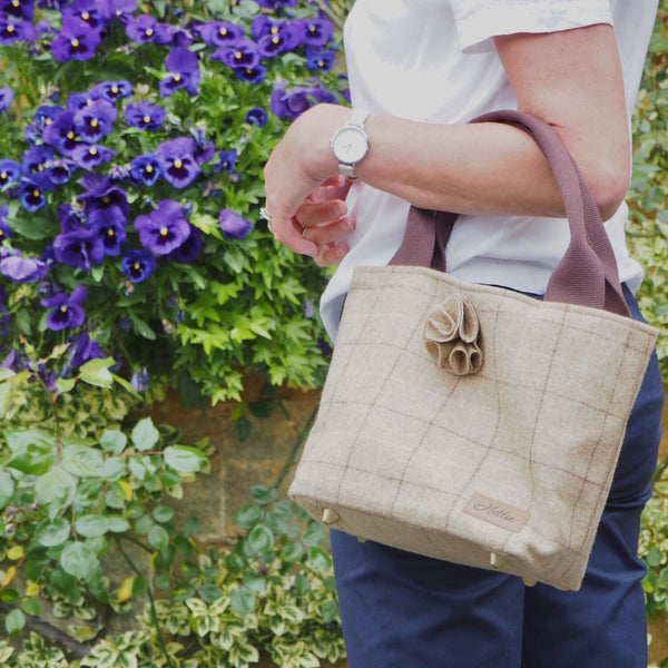 Hettie handbag - Slate Oatmeal